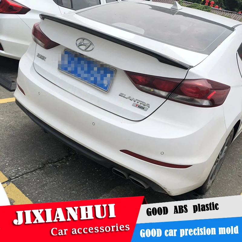 For Hyundai Elantra Spoiler 2016-2018 Elantra Spoiler Hbyw Abs Plastic ...