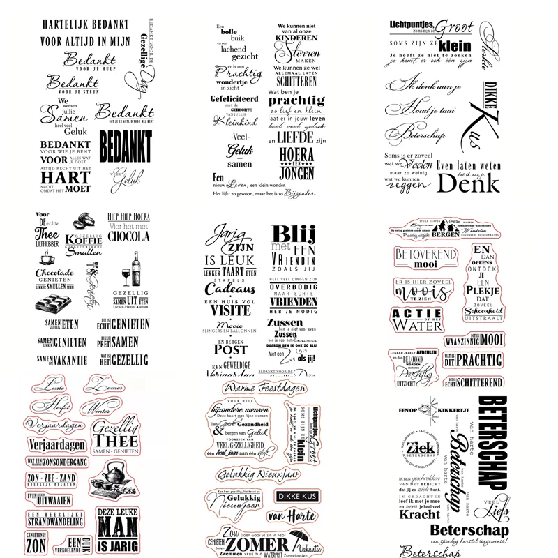 KLJUYP-Nederlandse-duidelijke-stempels-Scrapbook-Paper-Craft-Duidelijke ...