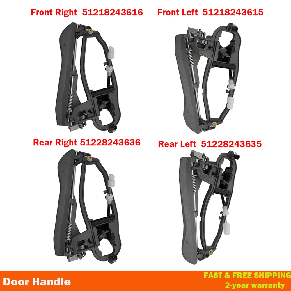 Car Door Handle Carrier Bracket Handle Housing For Bmw X5 Off-road E53 ...