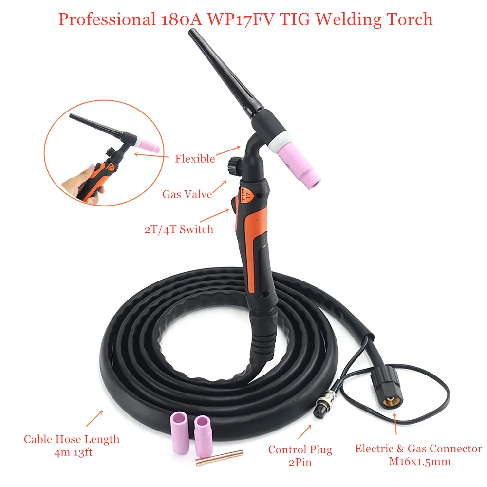 Smart Weld WP17FV WP-17FV TIG Welding Torch Body - Flex Valve Head, 150 ...
