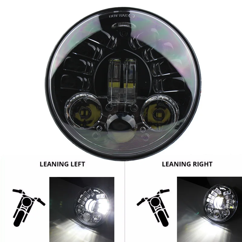5-3-4-LED-Headlamp-Driving-Light-High-Low-Motorcycle-Projector ...