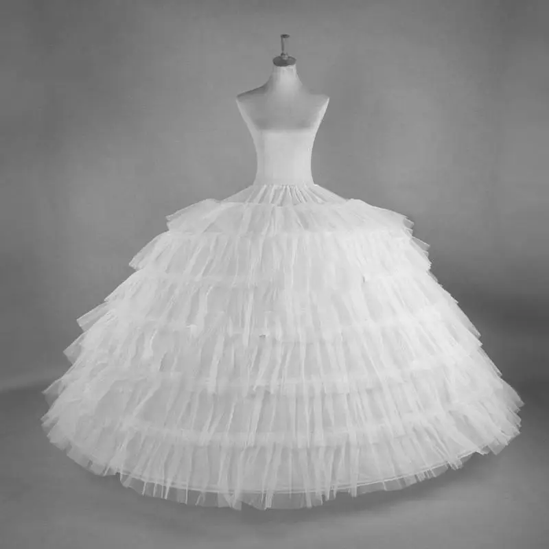 Enagua de crinolina superesponjosa para vestido de quinceañera, 6 aros ...