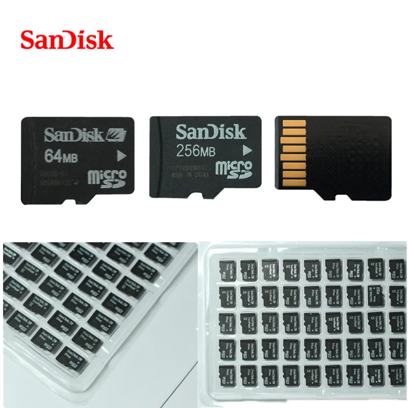 5PCS-LOT-Original-SanDisk-64MB-128MB-256MB-Micro-SD-Memory-Card-TF-Card ...