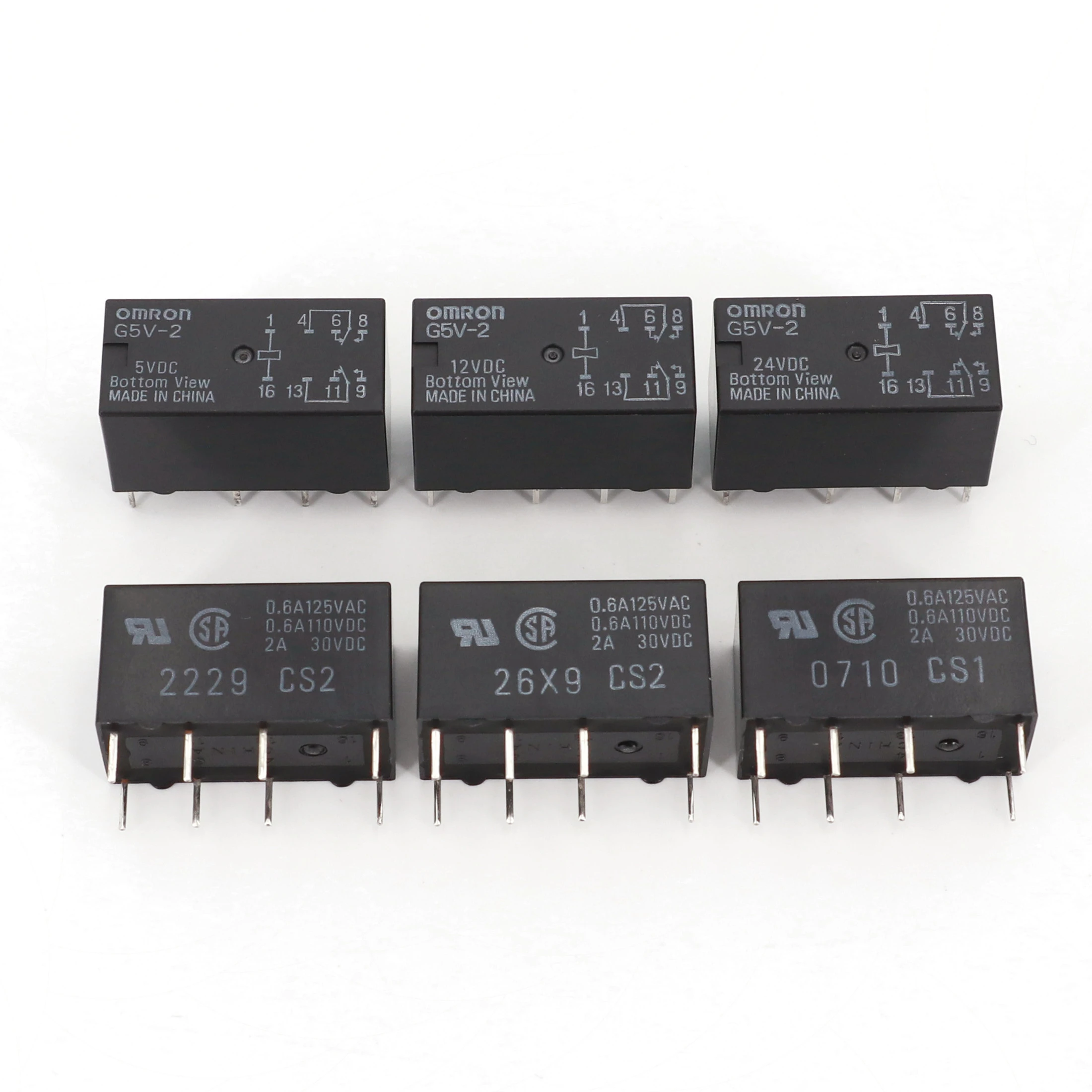 10pcs Omron G5v-2 Dc5v/12v/24v Dpdt 8pin Pcb Mount Low-cost Signal Relay - Relays - AliExpress