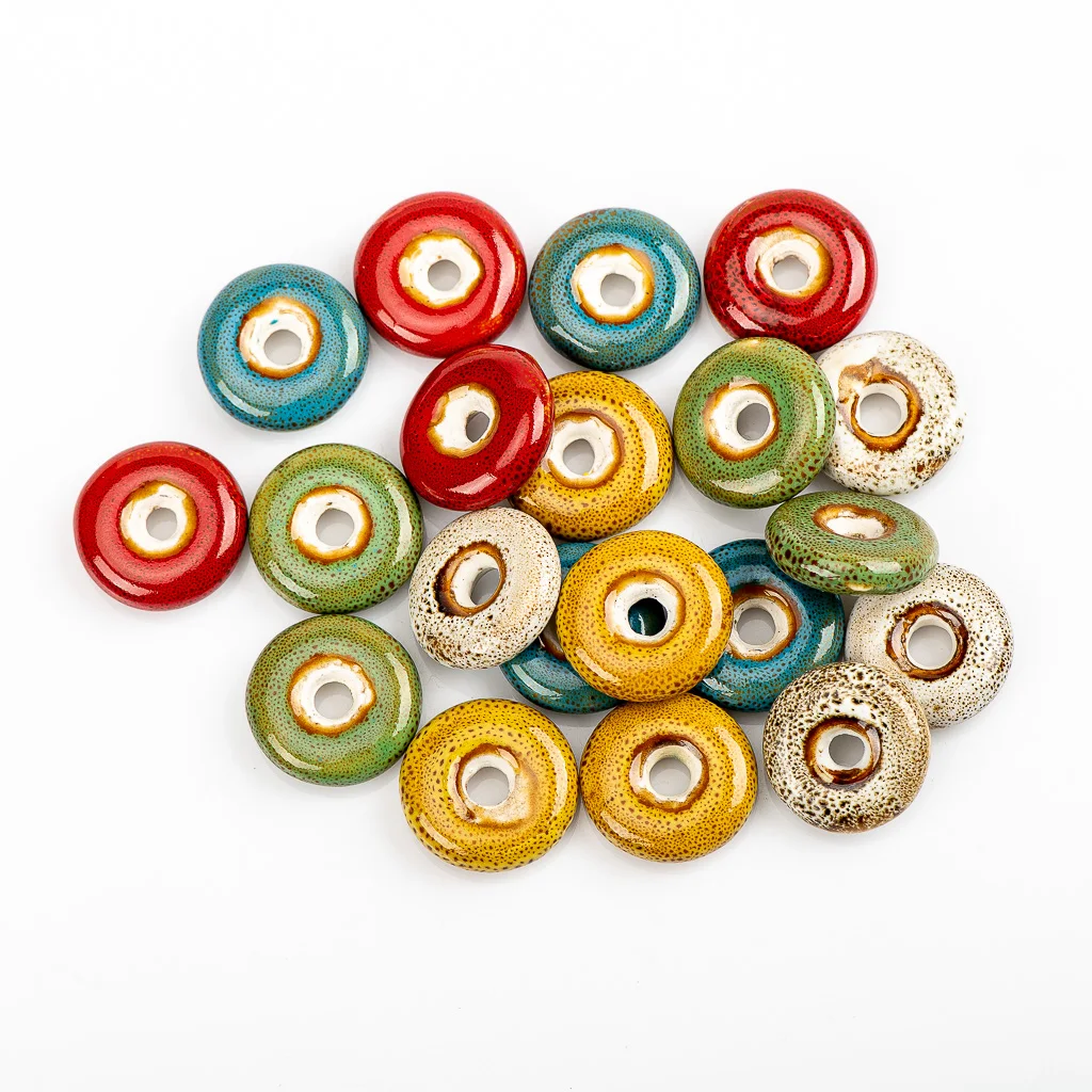 20# 20pcs Specail Shape Ceramic beads DIY Beading Quality Ceramics ...