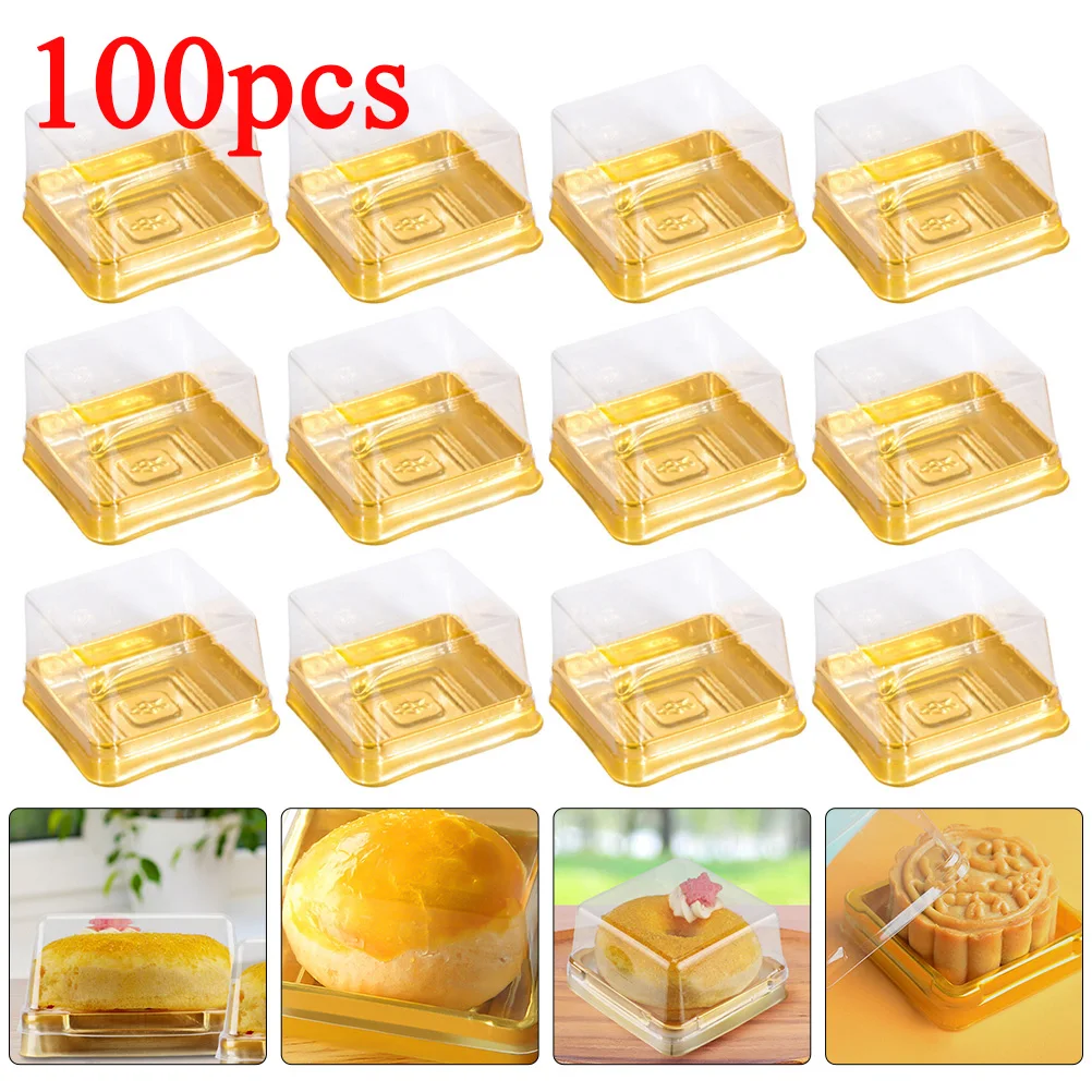 Box Cake Mini Cupcake Moon Container Clear Gift Dome Packing Bakery ...