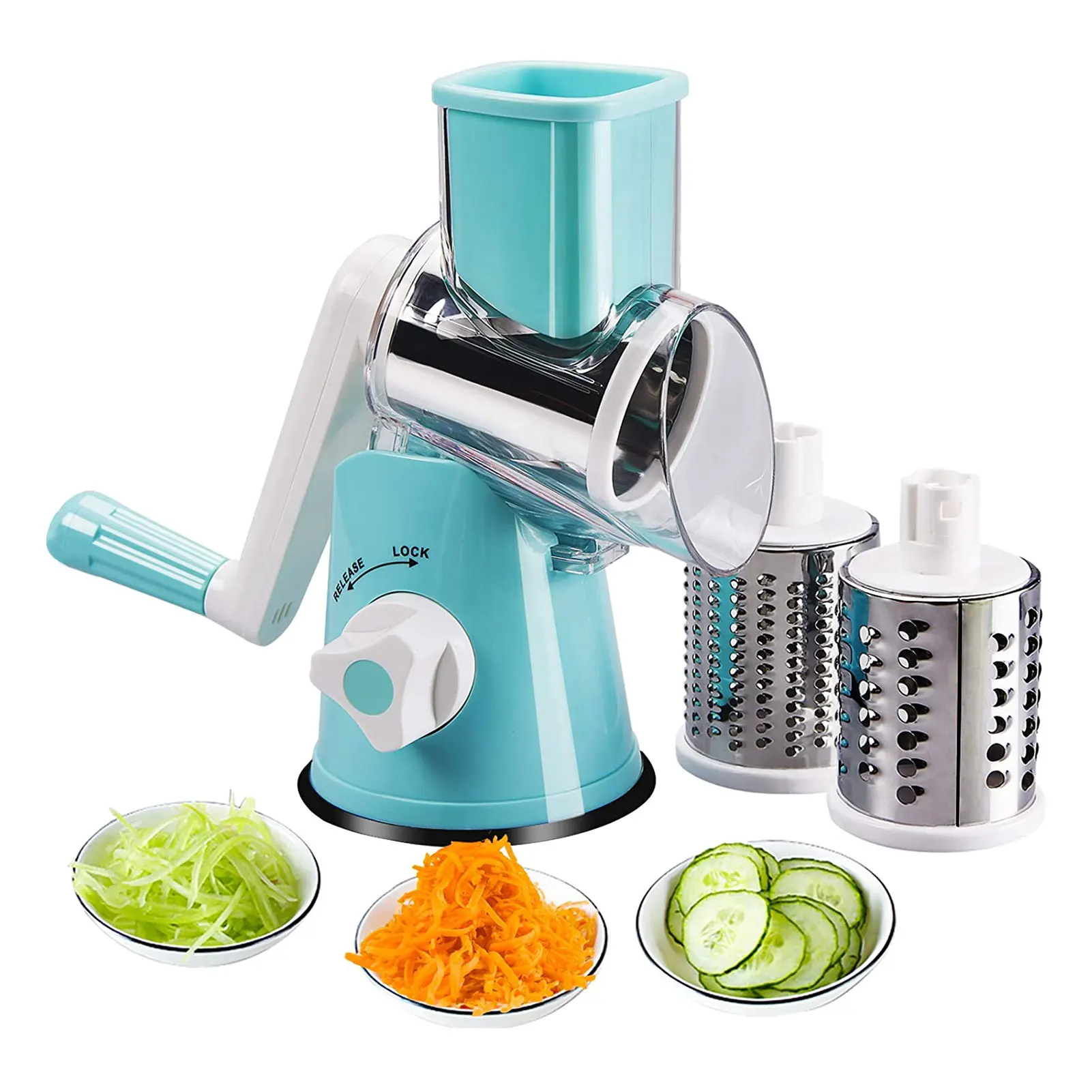 Multifunctional Rotary Grater Vegetable Shredder Slicer Fruit Machine ...