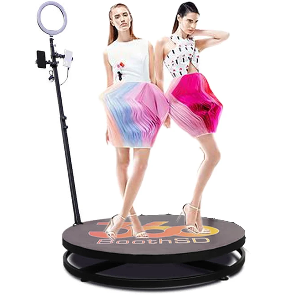 360 Photo Booth Wireless Automatic Rotating Selfie Wedding Photobooth ...
