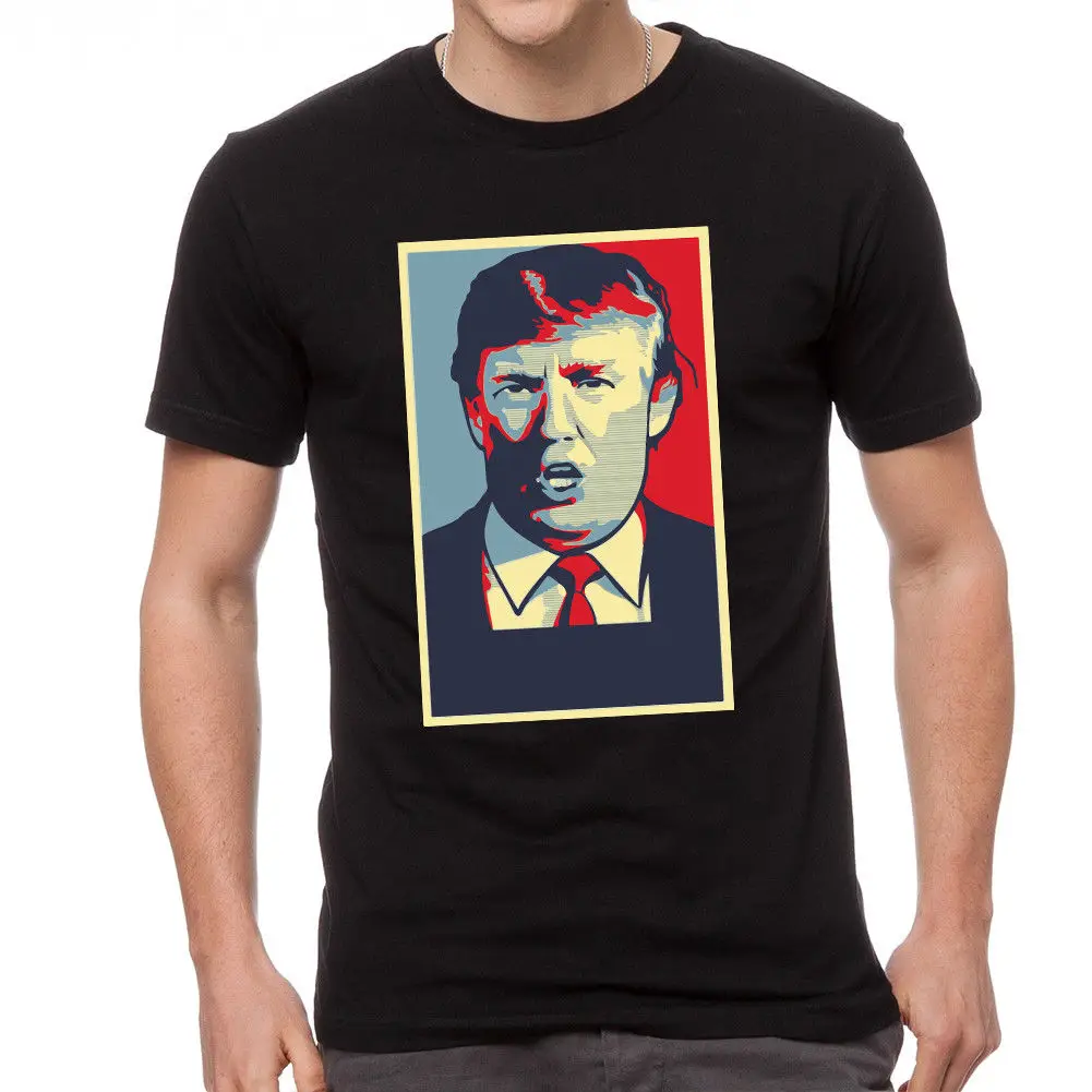 Donald Trump Hope Poster T shirtShort Sleeve TOP TEE Fashion Summer Top ...