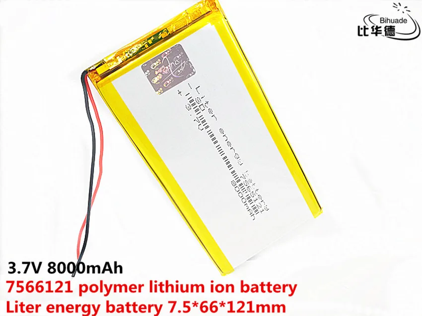 3.7V 8000mAh polymer lithium battery with protective panel charging ...