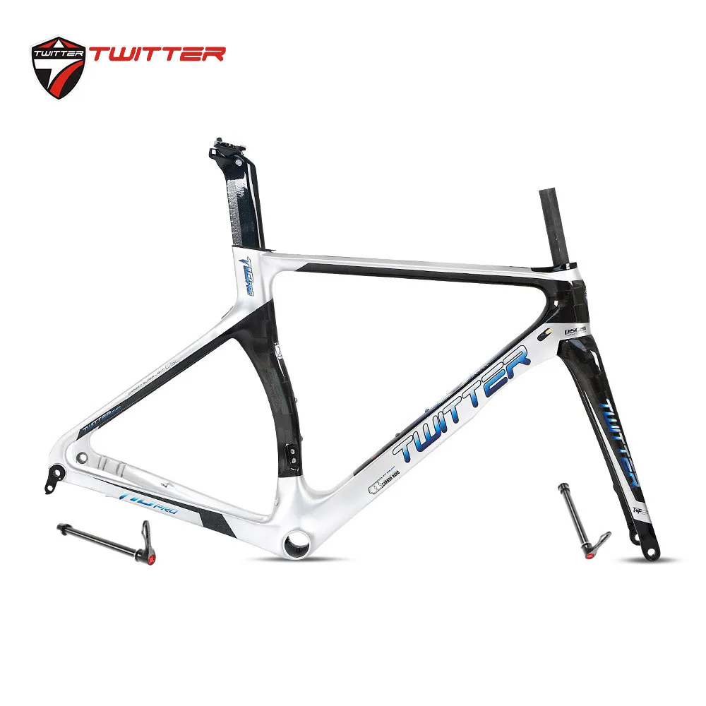 Twitter T10pro Disc Cutting 700C Road Bike Frame Karbon 18K Disc Brake ...