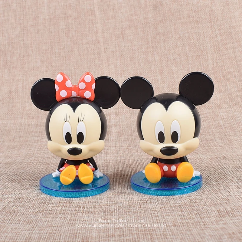 Boneco disney, mickey mouse, minnie 10cm, mini boneco de 10cm ...