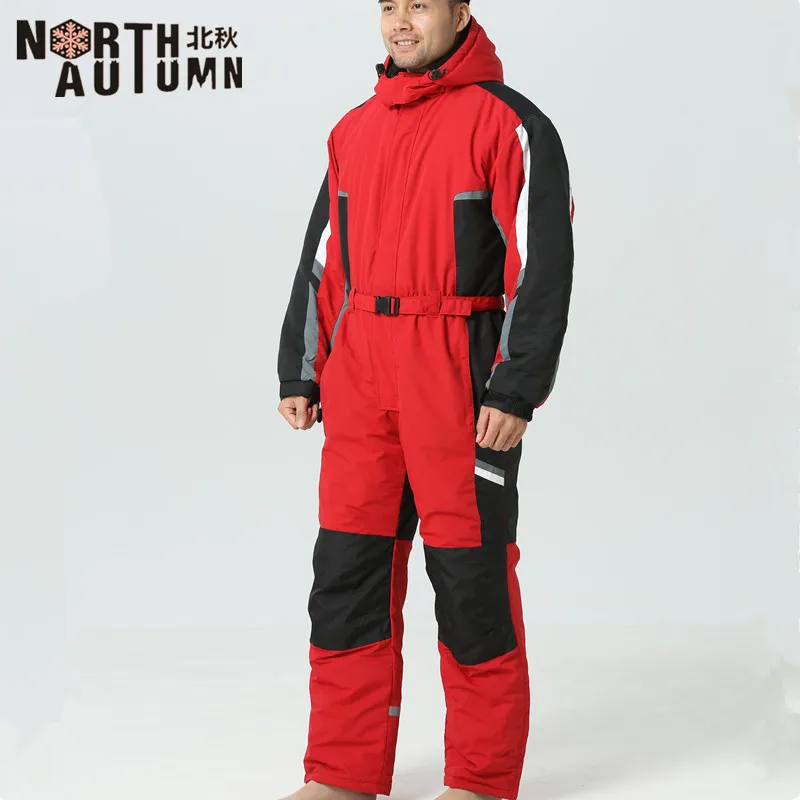 Hot Winter Men Outdoor Skiing Jumpsuits Thermal Waterproof Windproof ...