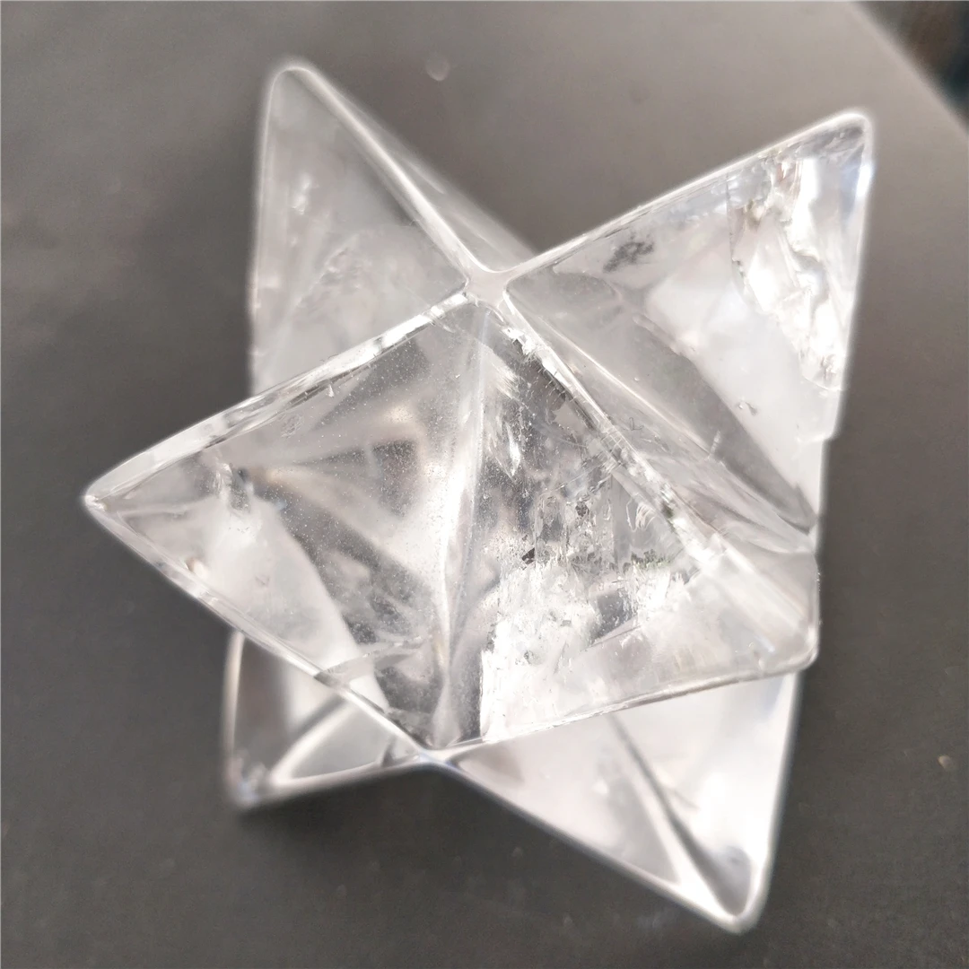 Natural Clear Crystal Merkaba Pendulum Crystal Stones Merkaba Stars ...
