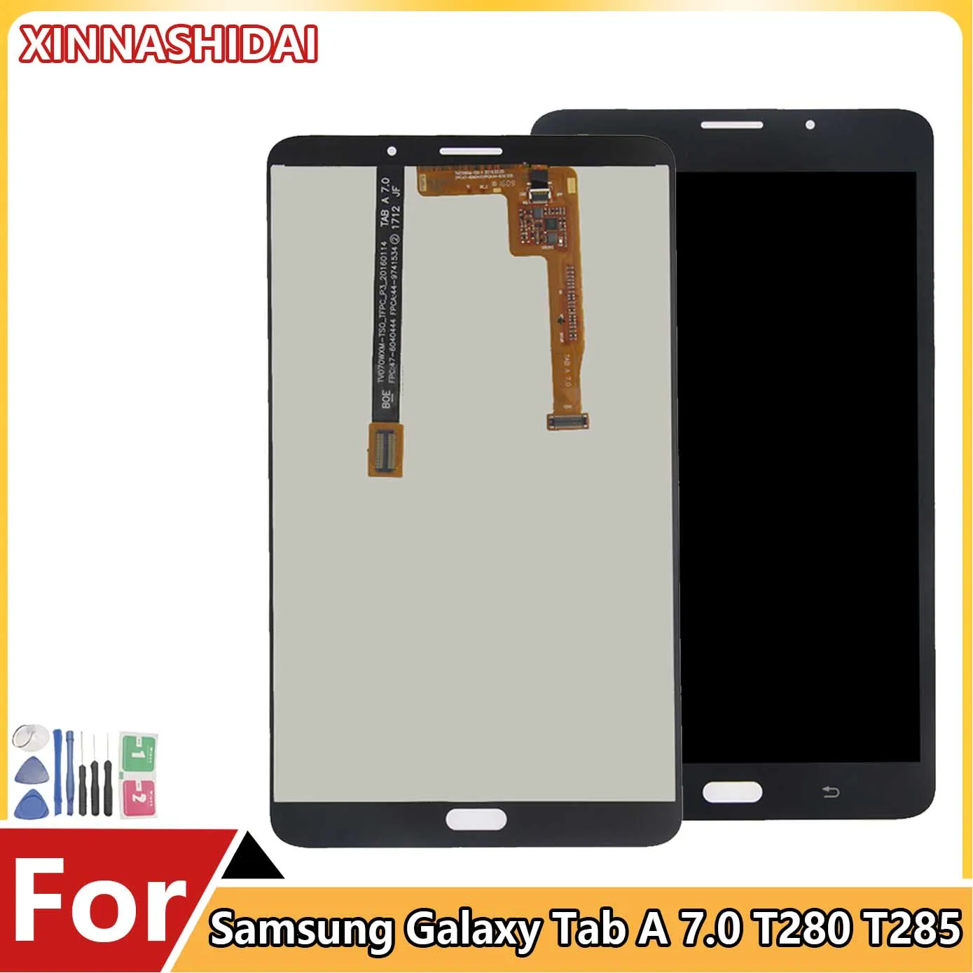 Display LCD para Samsung Galaxy Tab, Touch Screen Digitizer Assembly, Tablet Parts, A 7.0 2016 ...