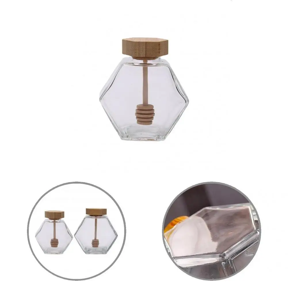 380ml/220ml Useful Honey Pot Portable Honey Jar Large Capacity Easy To ...