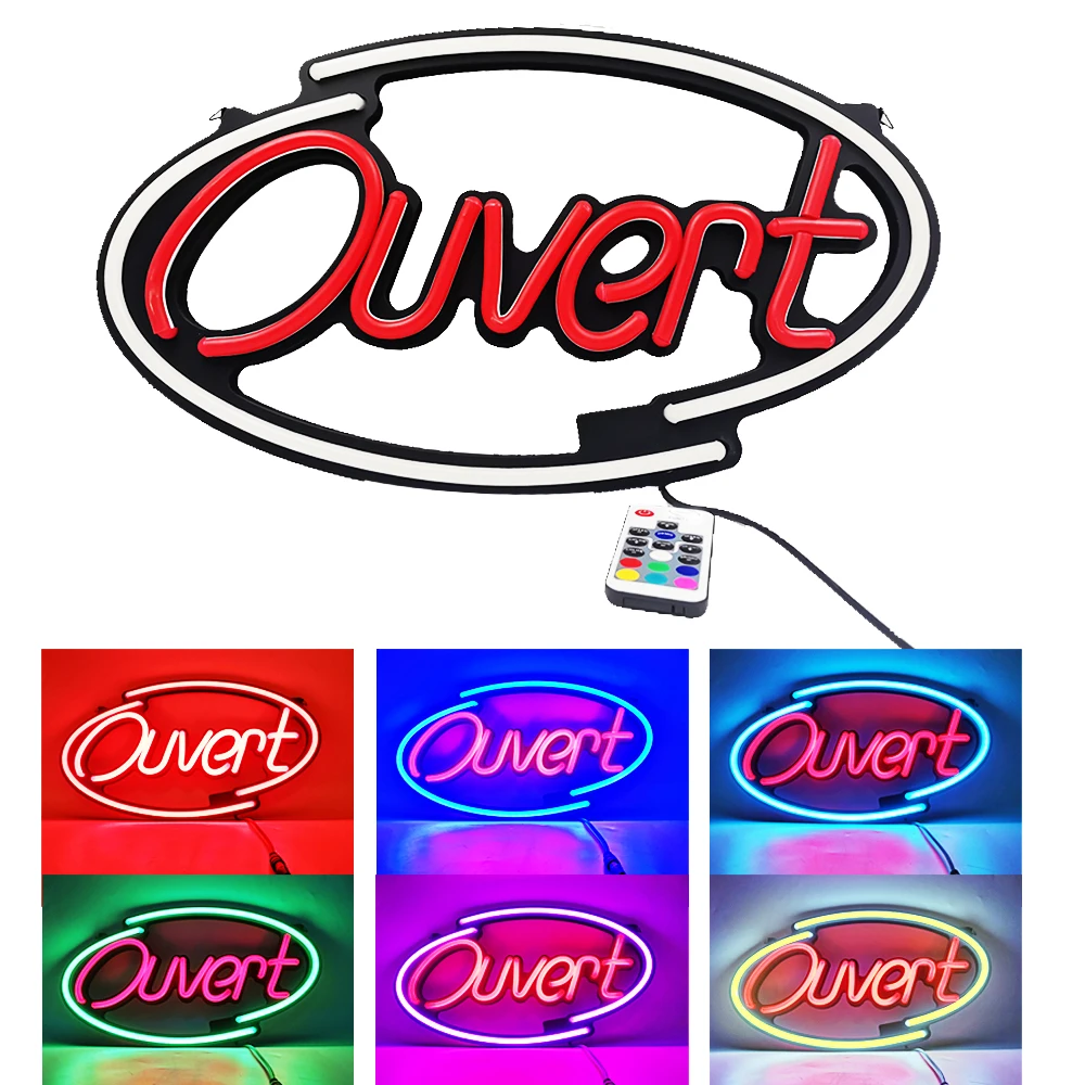 18‘’x10‘’ Neon Inscription Commercial Lights Color Changing Led Neon ...