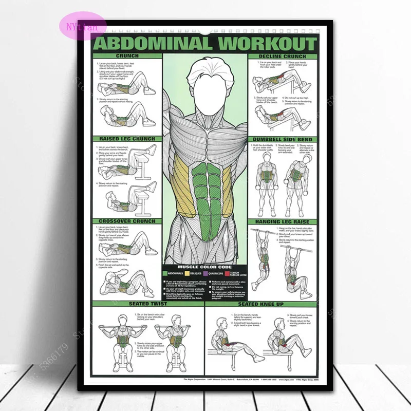 Printable Abdominal Workout Poster