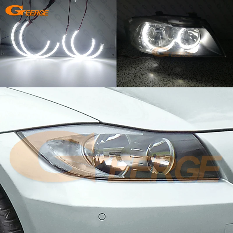 For-BMW-3-Series-E90-E91-Pre-LCI-Halogen-Headlight-C-Shape-Ultra-Bright ...