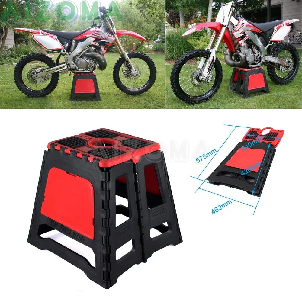 オフロードモトクロス折りたたみリフトサポート修理ヤマハホンダcrf crスーパーモタードダートバイク用スタンドユニバーサル折りたたみステップス ...