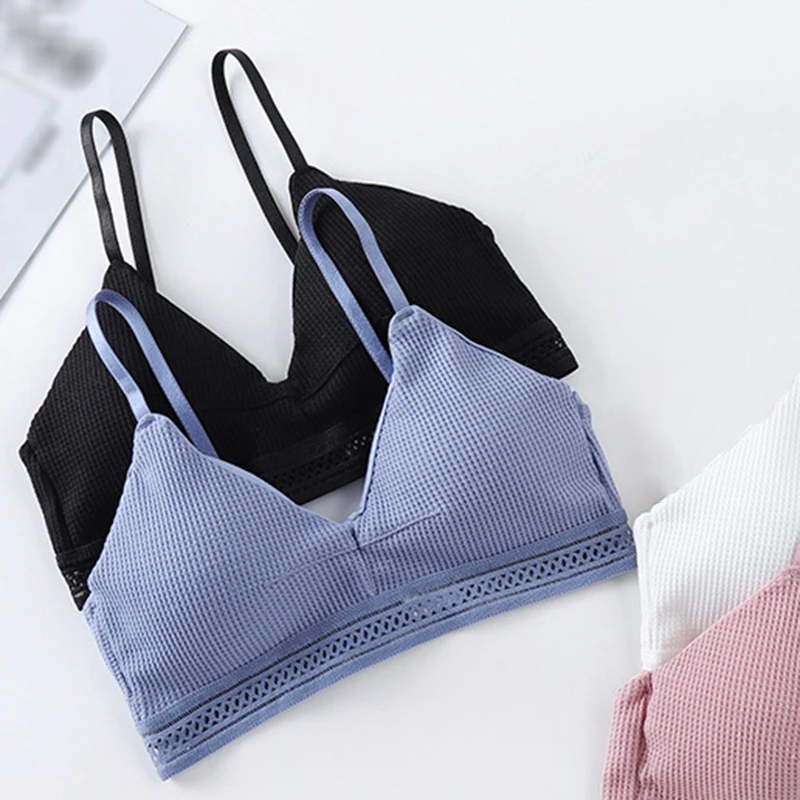 Women-Adjustable-Shoulder-Strap-Bras-Gather-Comfortable-Bra-Push-Up ...