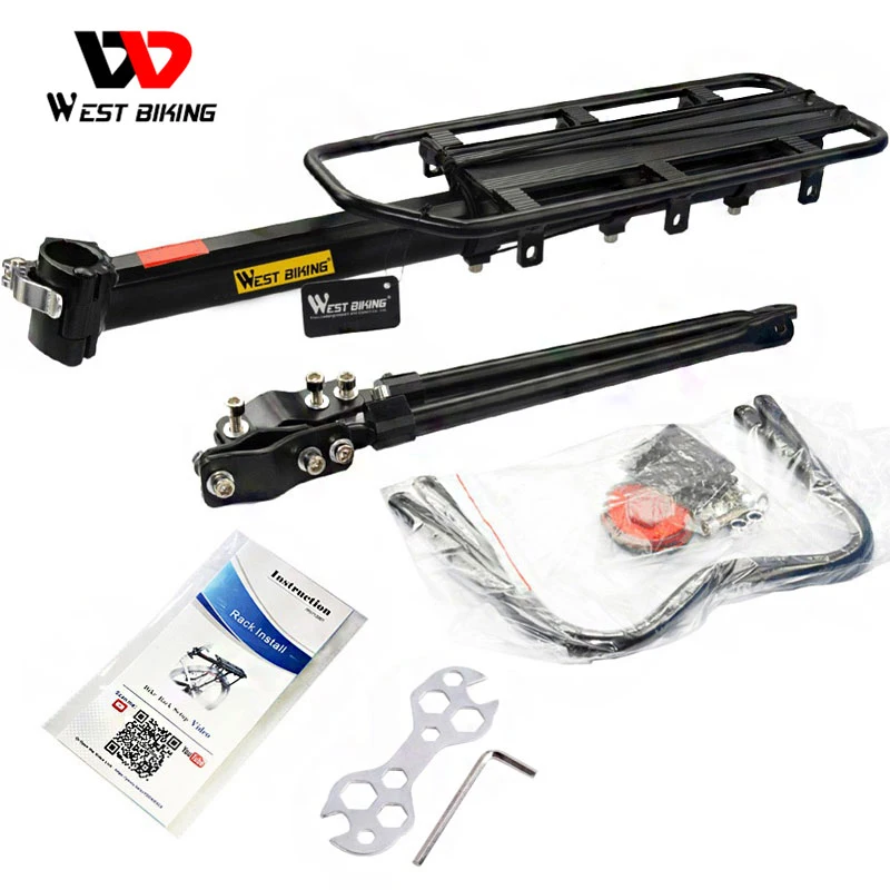 WEST-BIKING-Bike-Rack-Aluminum-Alloy-50KG-Luggage-Rear-Carrier-Trunk ...