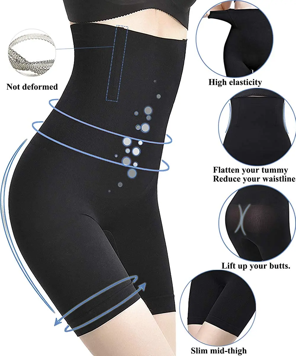 High Waist Control Panties Women Seamless Shapewear Roll Shorts Spanx ...