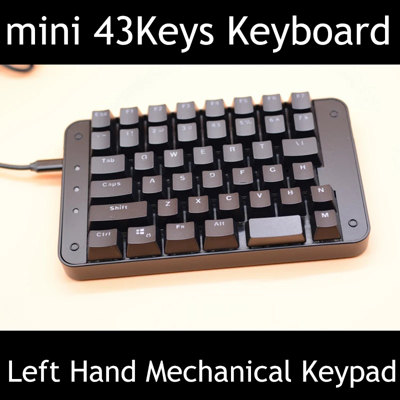 Left-Hand-Programmable-Gaming-Keypad-Mechanical-Gaming-Keyboard-43Key ...