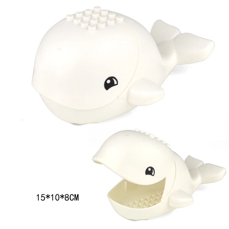 White Whale Building Blocks Brick Horse Crocodile Gorilla Tiger Kids ...