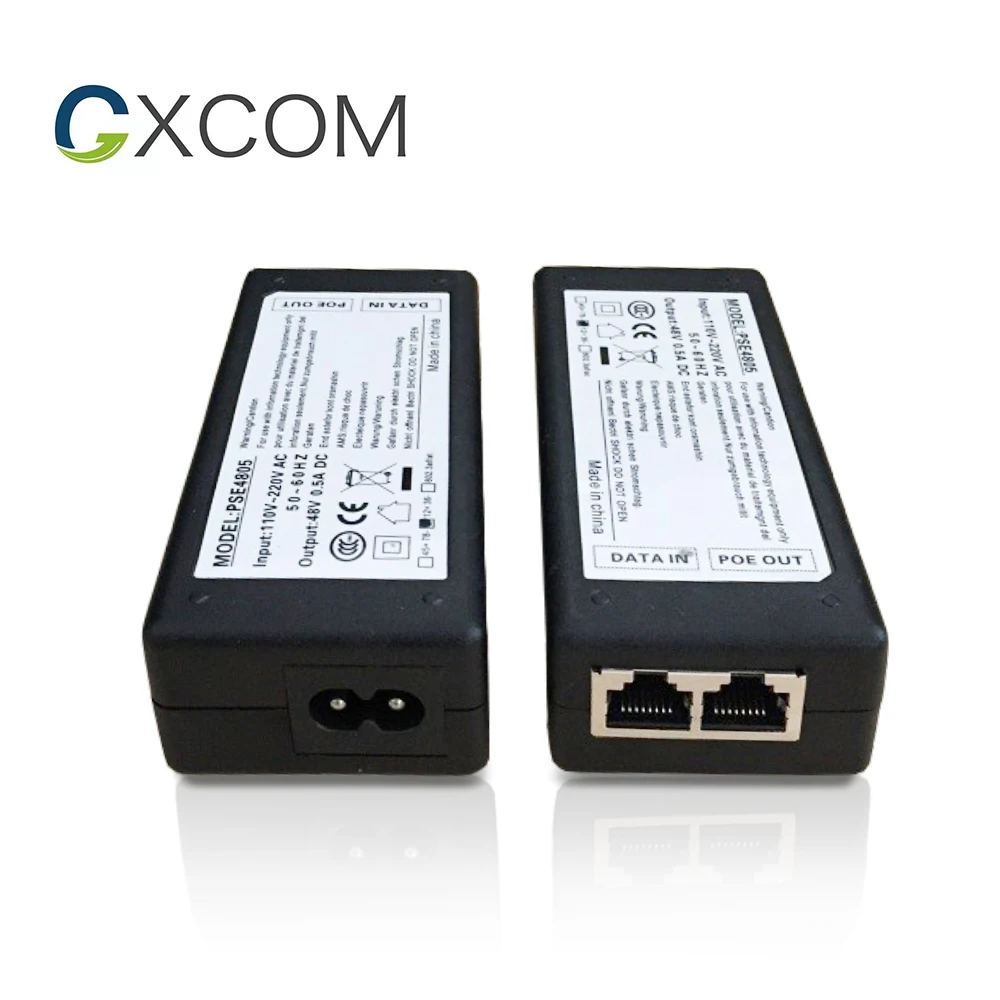 Único porto gigabit 48v 0.5a/24v 1a poe injector power over ethernet ...