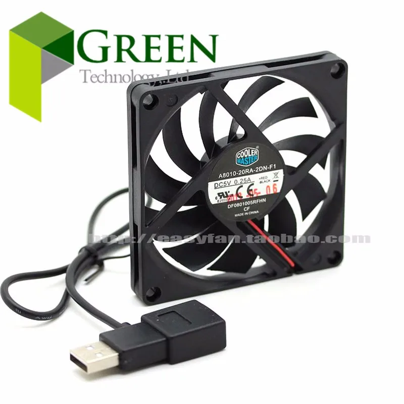 Cooler Master 8010 80mm Usb Cooling Fan 8cm 80*80*10mm Fan 5v 0.25a Super Silent Fan With Usb ...