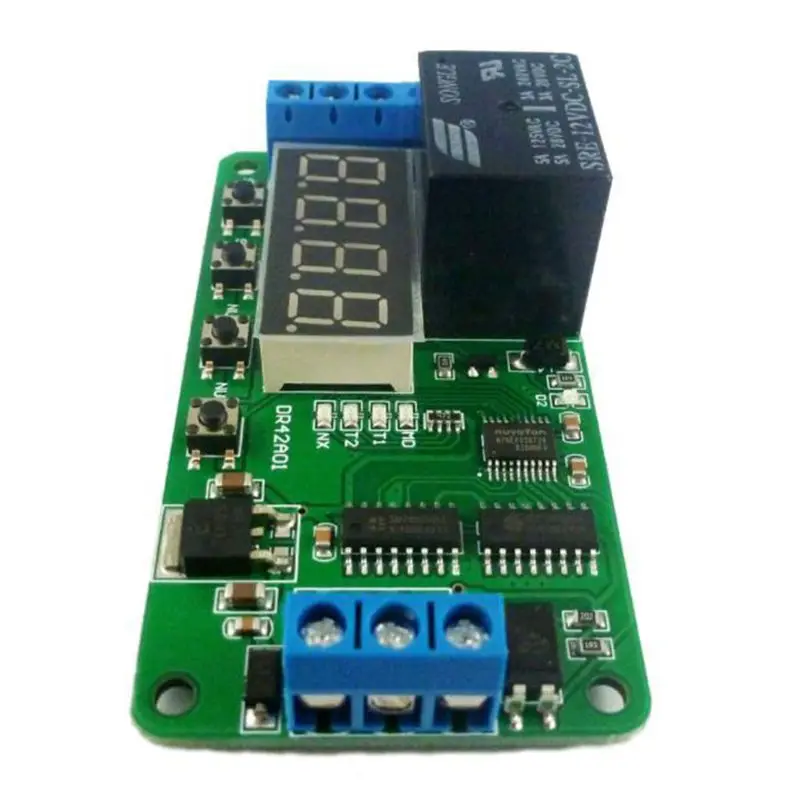 12V Multifunction DR42A01 Timer DPDT Relay Module Double Pole Double ...