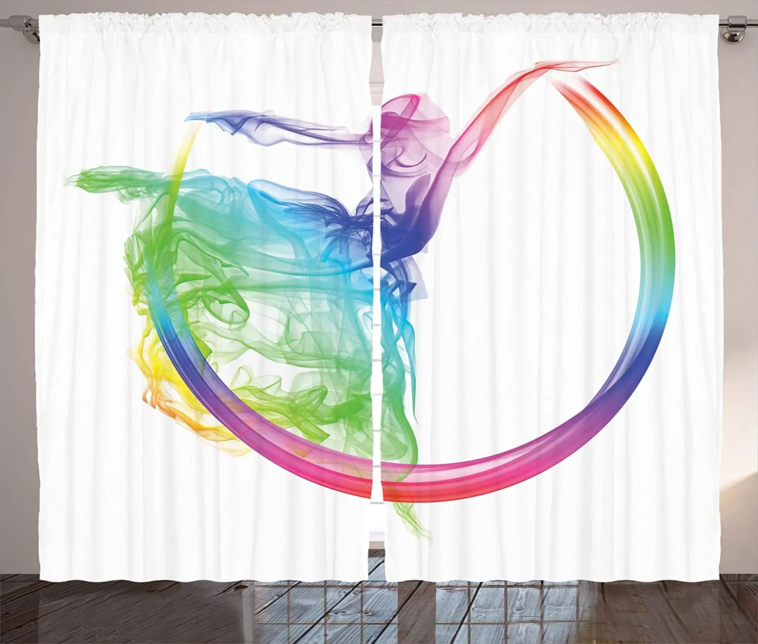 Abstract Curtains Smoke Dance Shape Silhouette Of Dancer Ballerina ...