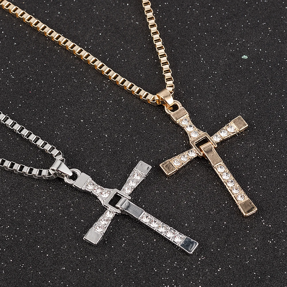 Fast and Furious Movies Actor Dominic Toretto Rhinestone Cross Crystal ...