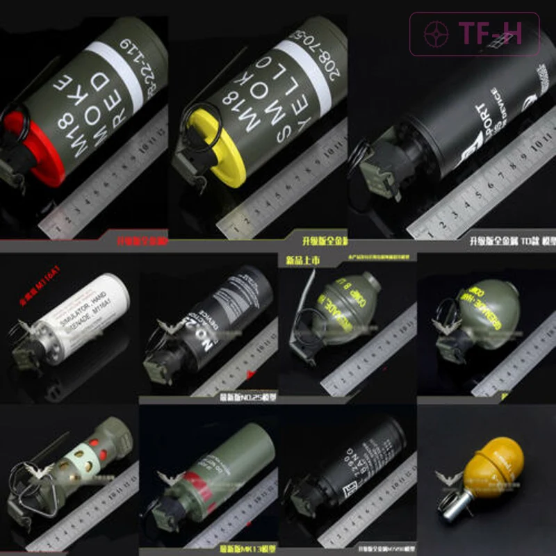 Plastic / Metal Flash Bang Dummy M 67 M67 EG Toy Cosplay Model ASM ...