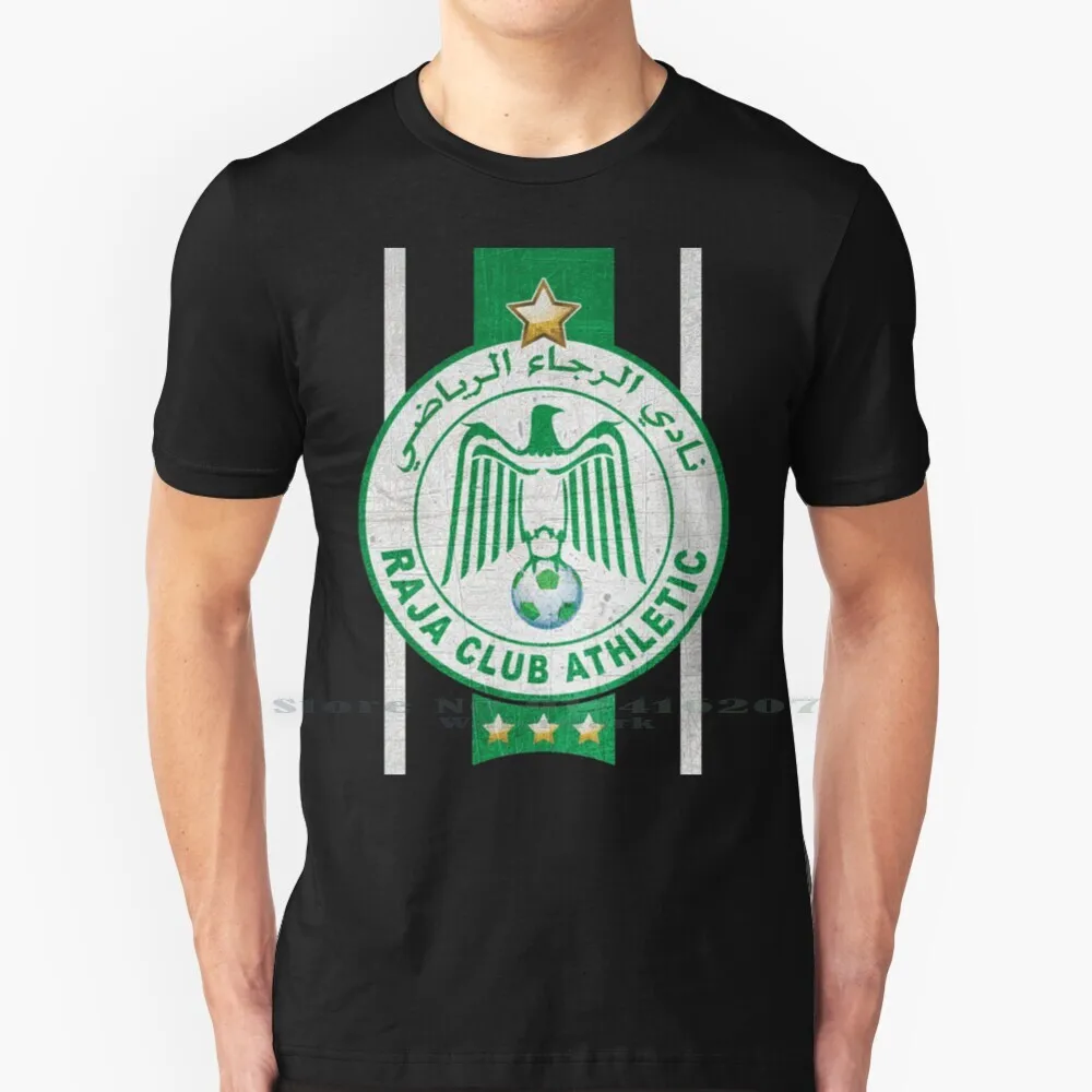Futebol-T-Shirt-de-Raja-Hassans-para-f-s-100-puro-algod-o-futebol-T ...