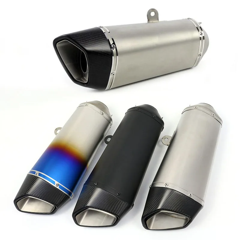 Universal 60mm Motorcycle Exhaust sc Pipe With DB Killer Scooter GP ...