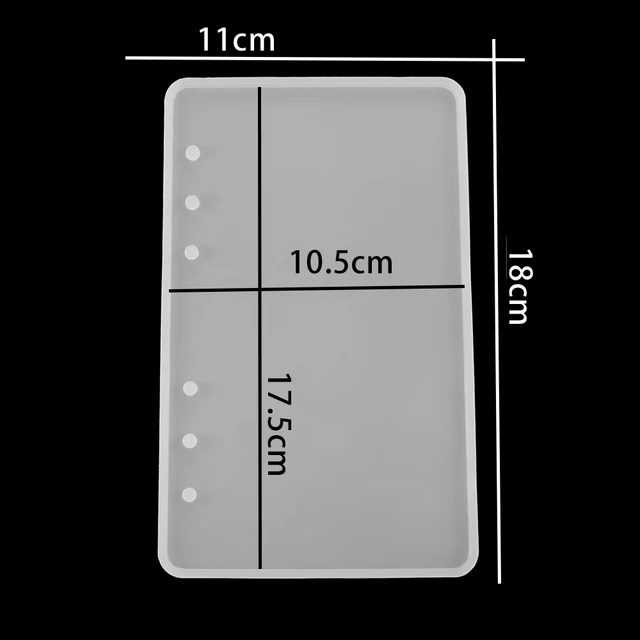 A5 A6 A7 Notebook Cover Silicone Mold Crystal Epoxy Resin Molds For DIY ...