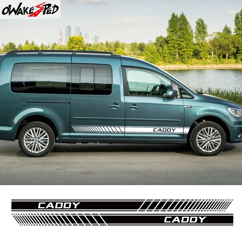 Car-Sport-Door-Side-Skirt-Decor-Stickers-For-Volkswagen-VW-Caddy-MK1 ...
