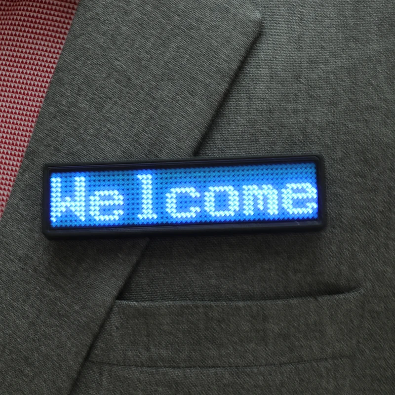 High-quality-electronic-programmable-flashing-LED-name-badge-label ...