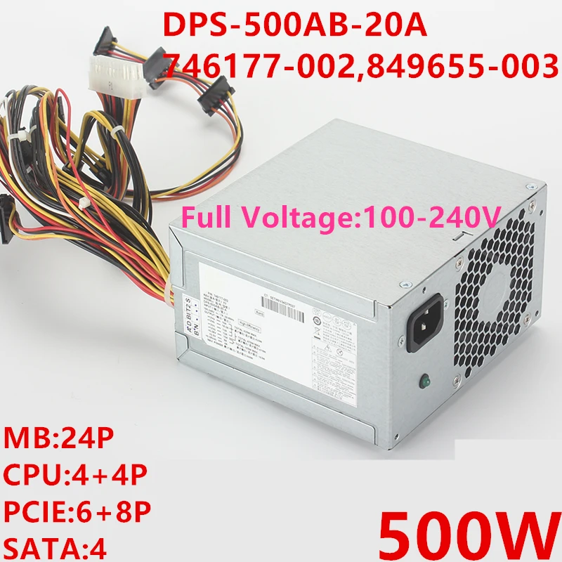 Original PSU For HP 500W Power Supply DPS-500AB-20A 746177-002 849655 ...