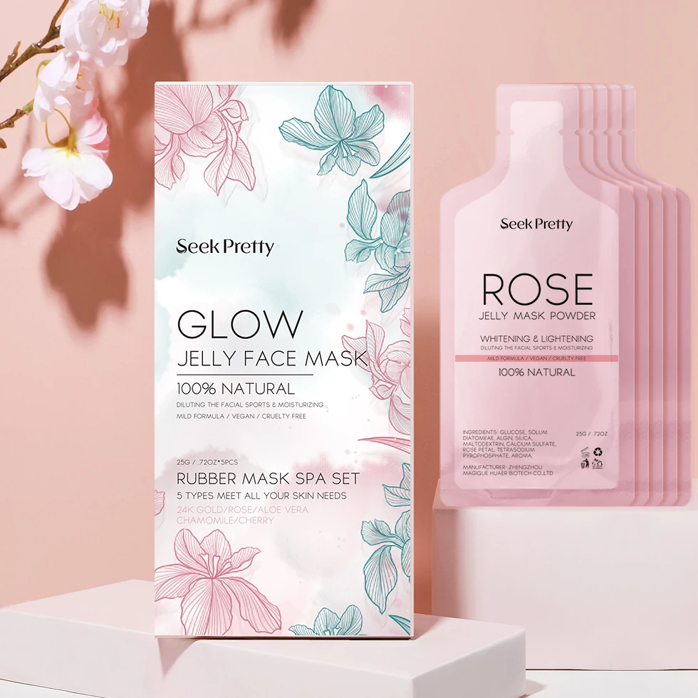 Seekpretty Soft Hydro Jelly Face Mask Powder Skin Care Whitening Rose ...