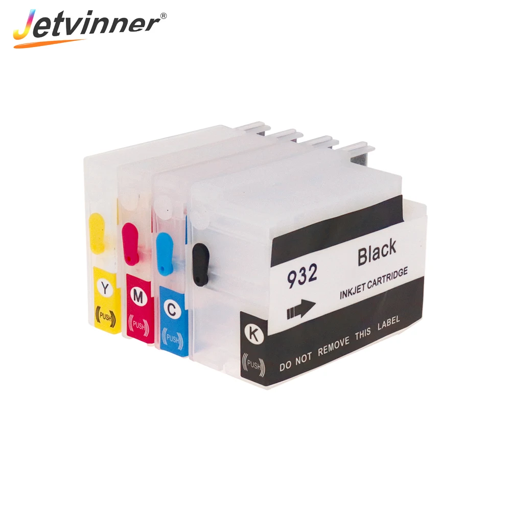 Jetvinner-For-HP-932-933-932XL-Refillable-Ink-Cartridge-With-ARC-Chips ...