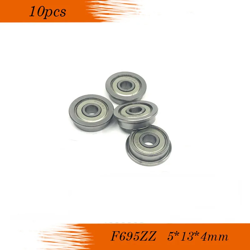 Rolamento de flange f695zz, rolamento 5x13x4mm, tamanhos flangeados f695 z, rolamentos de ...