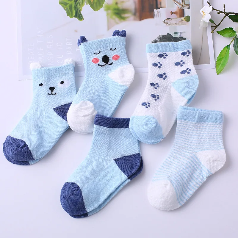 5-Pair-Lot-Summer-Children-Cotton-Socks-Boy-Girl-Baby-Newborn-Cute ...