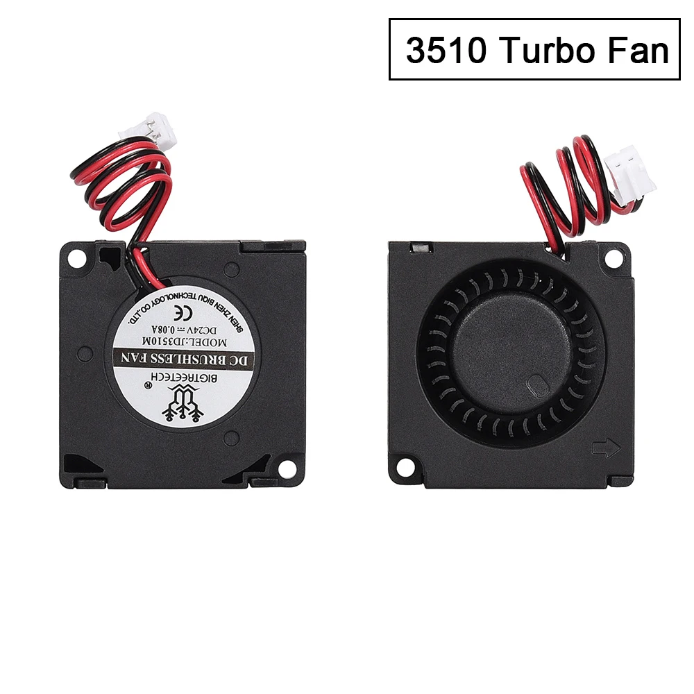 BX 3D Printer 3510 Turbo Fan 24V Ball Bearing With 110mm PH2.0 terminal ...