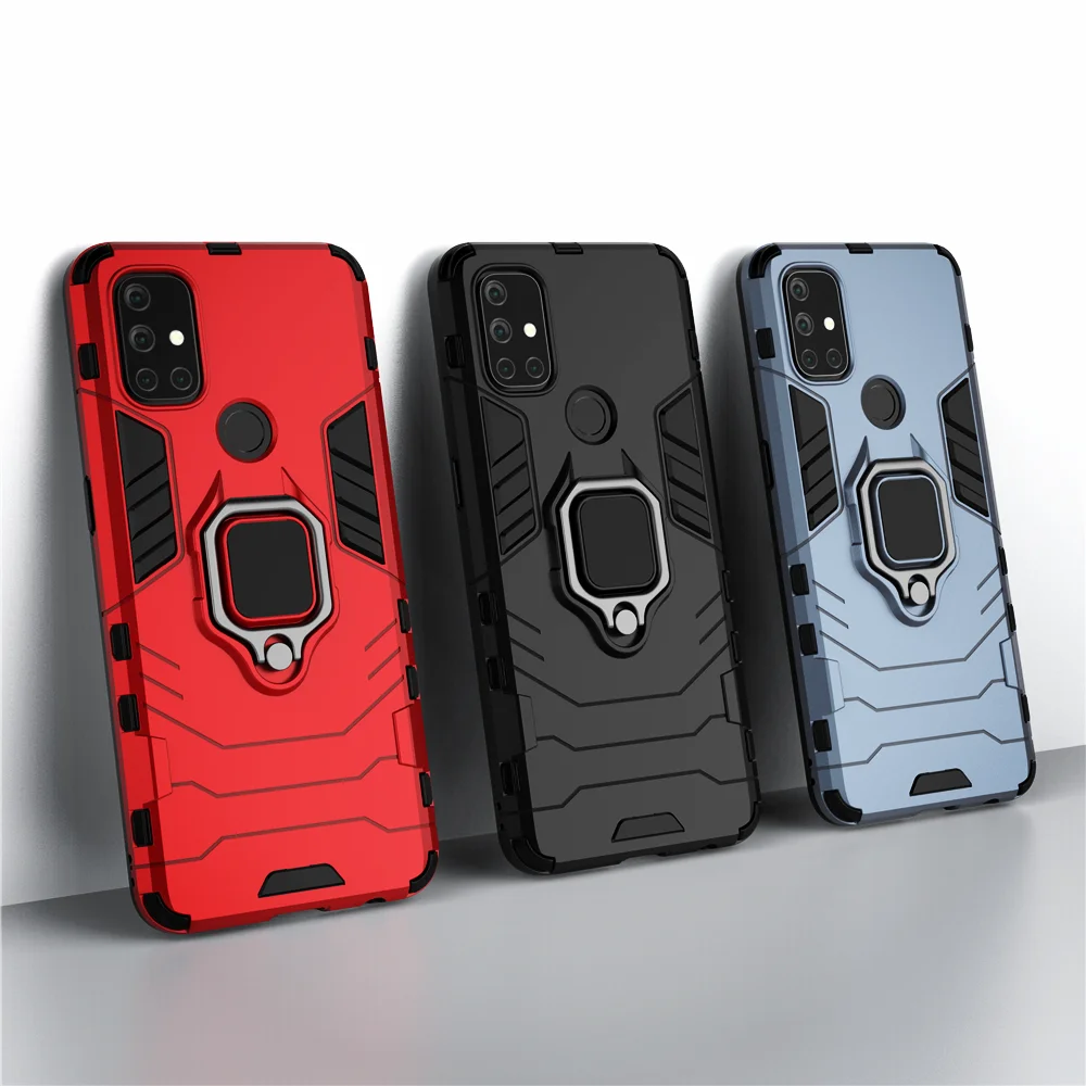 Shockproof Armor Case For Oneplus Nord N10 5G Case Ring Stand Back ...