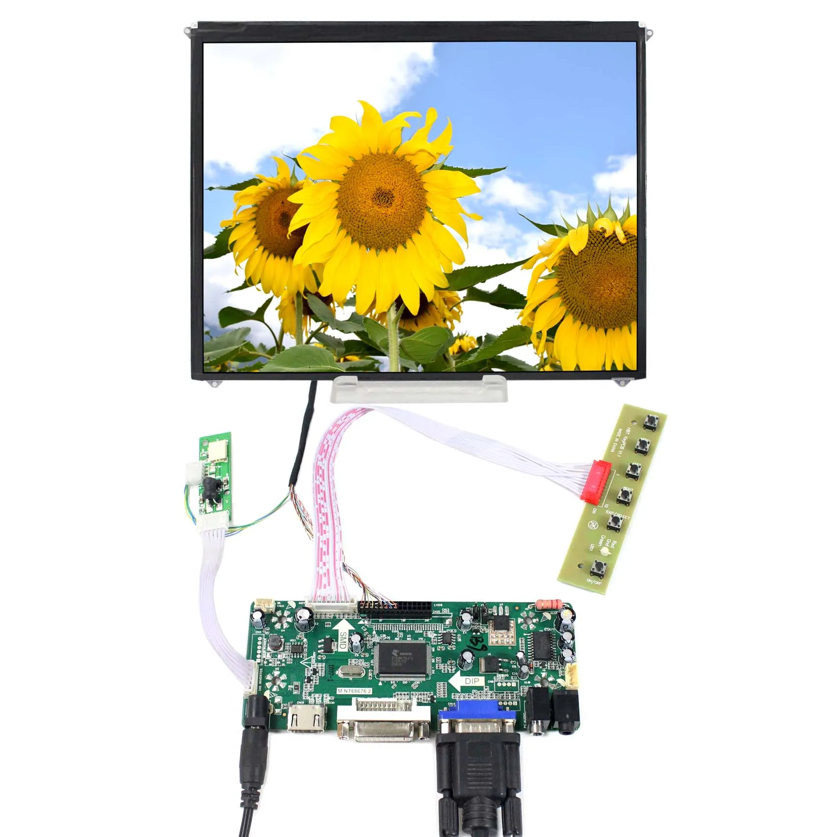 9.7 inch IPS LCD 9.7" 1024x768 Screen with HD MI VGA DVI LCD Controller ...