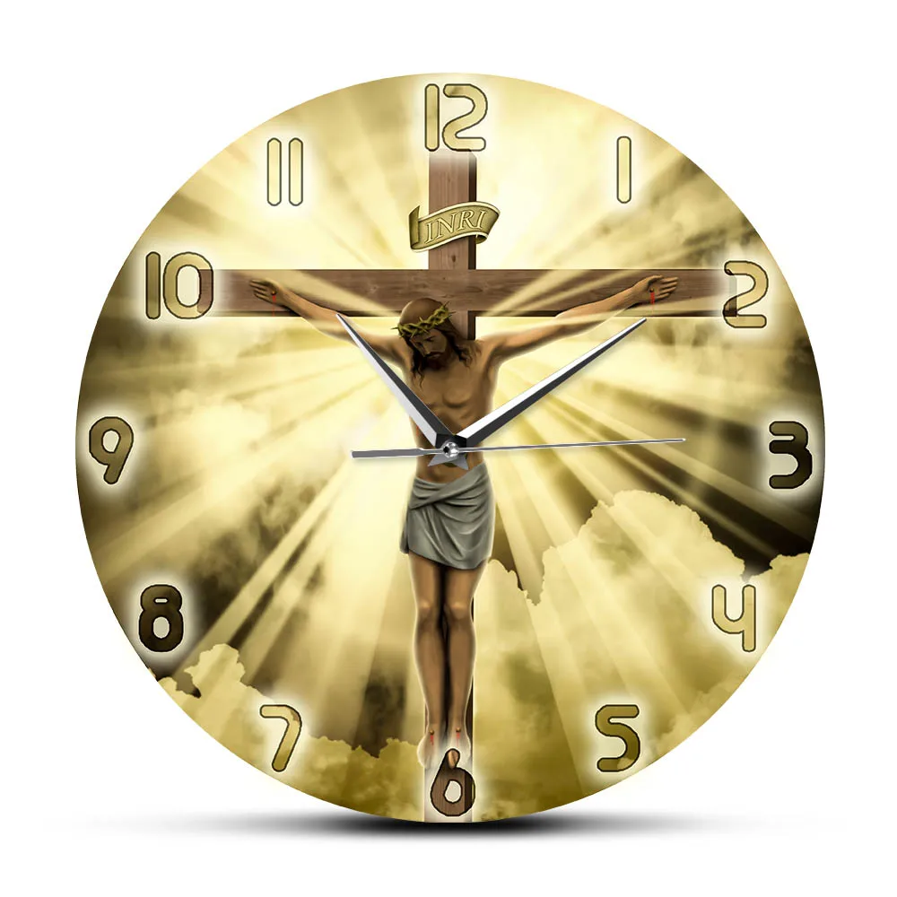 Wall Clock Jesus Christ | Christian Wall Clocks | Jesus Wall Clock Home ...