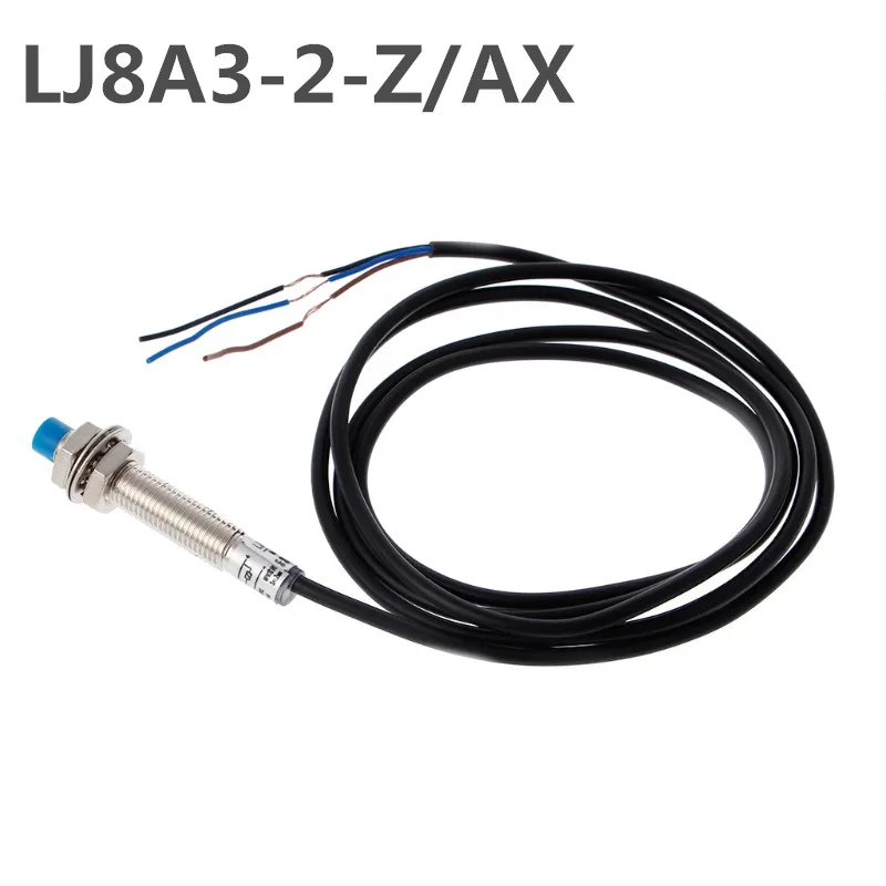 M8 2mm sensing DC 5V NPN NC LJ8A3-2-Z/AX-5V cylinder inductive proximity sensor switch work ...